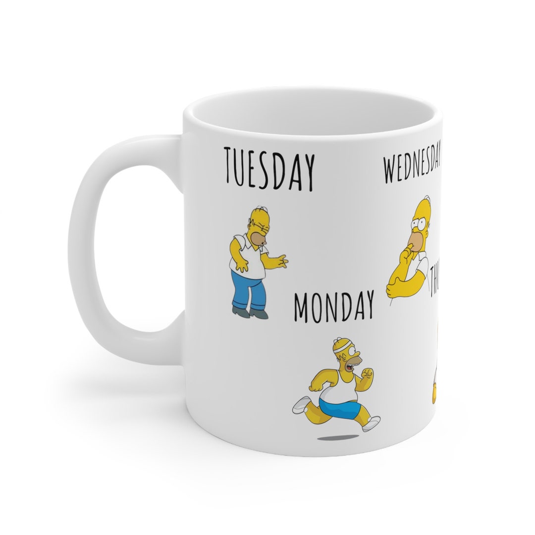 Homer Simpson Mug, Dad Gift Mug, Gift for Son, Mughomer Simpson's ...