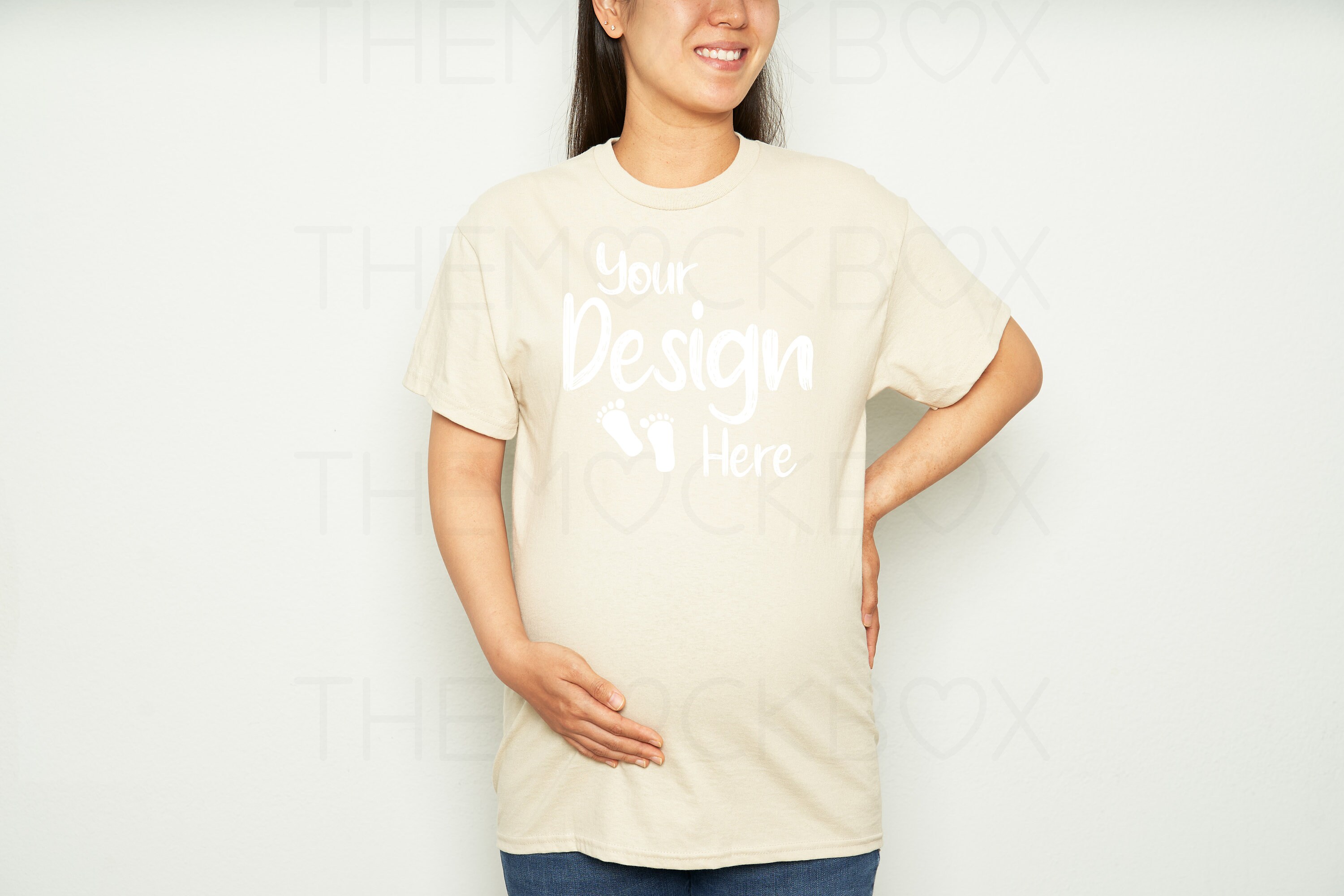 Maternity Mockup Gildan 5000 Mockup Gildan Sand Mockup - Etsy