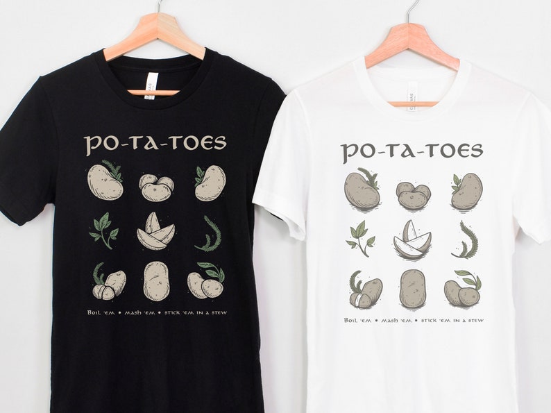 Potatoes Boil Em Mash Em Shirt, Lord of the Rings Shirt, Cottagecore ...