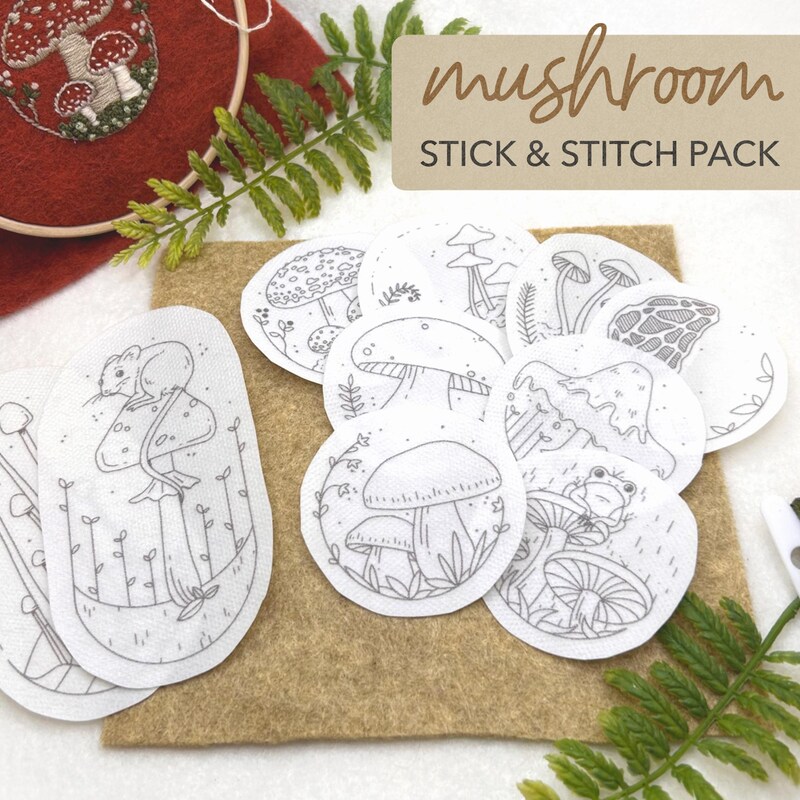 Mushroom Embroidery - Etsy