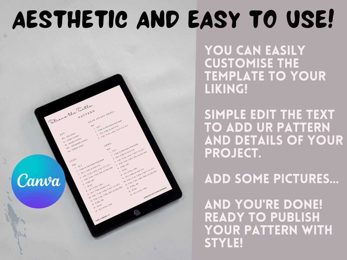 14 PAGES Crochet Pattern Templates for Amigurumi and Crochet or ...