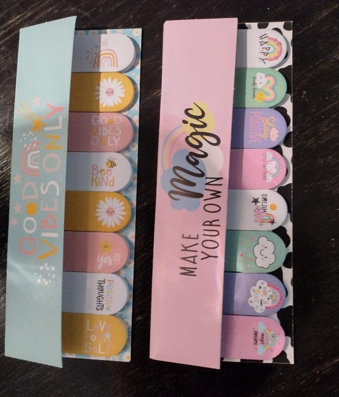 Positive Vibe, Positive Affirmations Self Care Sticky Note Set, Note ...