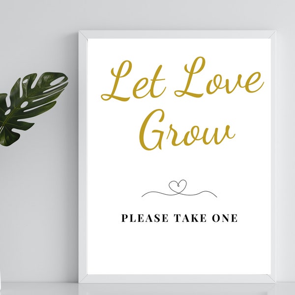 Let Love Grow Sign - Etsy