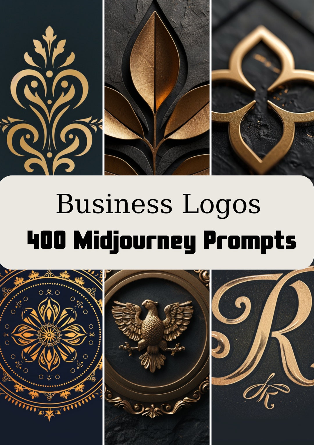 400 Business Logos Midjourney Prompts, Art Print, Digital Art, AI ...