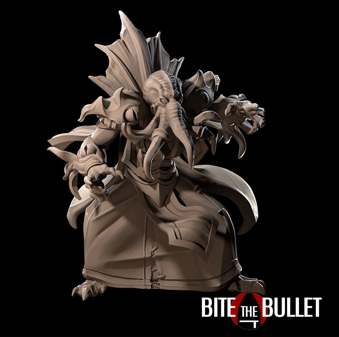 Mind Flayers | RPG | Dnd | 32mm 3D Printed Miniatures | Bite the Bullet ...