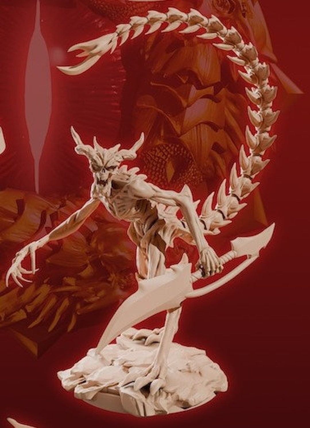 Bone Devil RPG Dnd 32mm 3D Printed Miniatures - Etsy