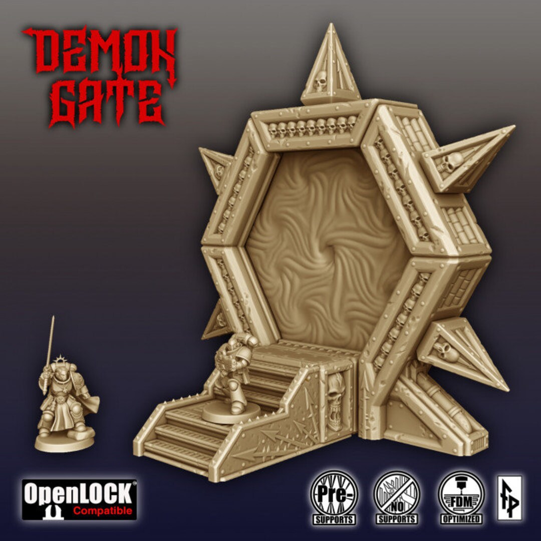 Warp Gate | 32mm Wargaming Terrain | 3D Printed | Forbidden Prints - Etsy