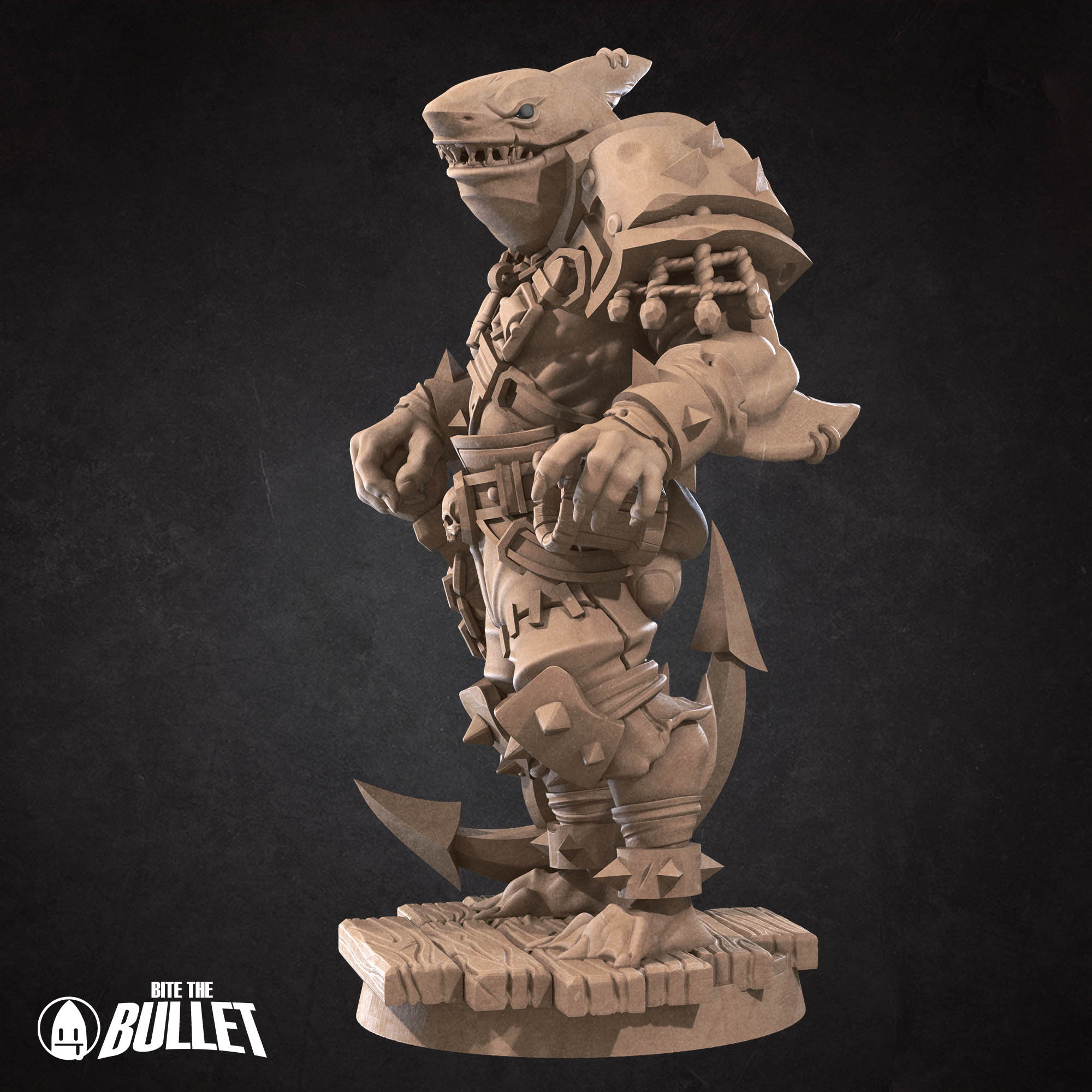 Sharkfolk Bandit | RPG | Dnd | 32mm 3D Printed Miniatures | Bite the ...
