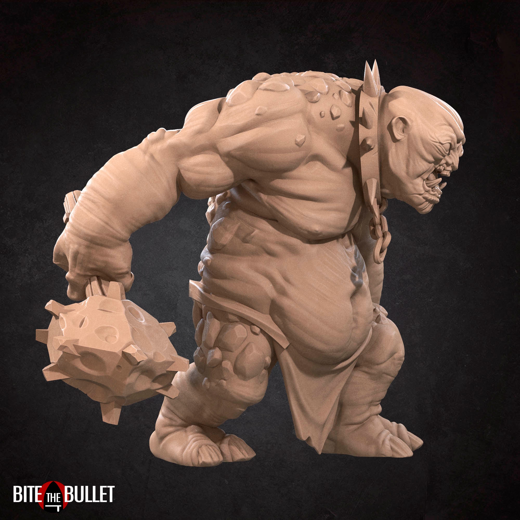 Cave Troll RPG Dnd 28m 32mm 3D Printed Miniatures Bite the Bullet ...