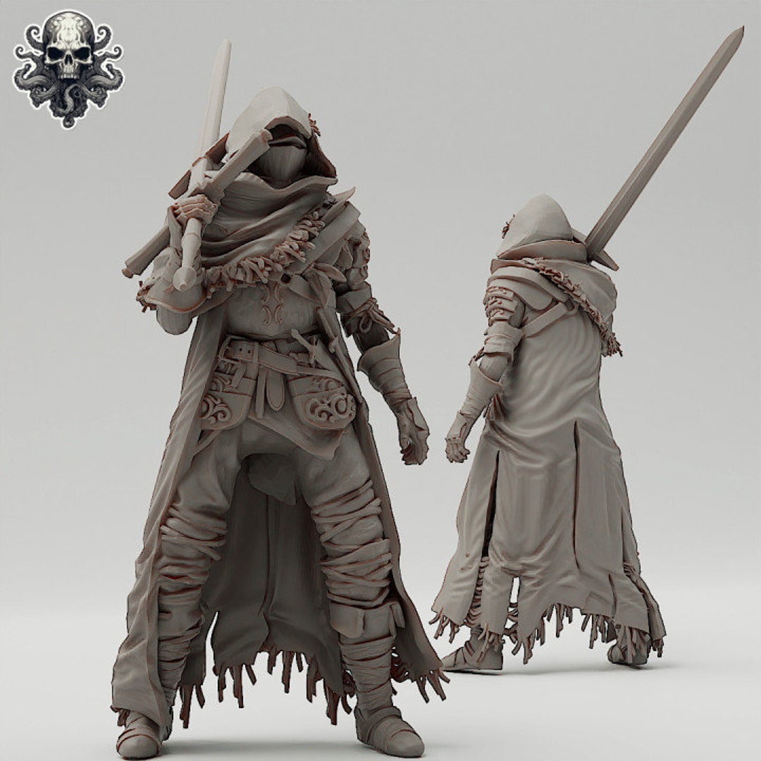 Vagabond Knight RPG Dnd 3D Printed Miniatures - Etsy