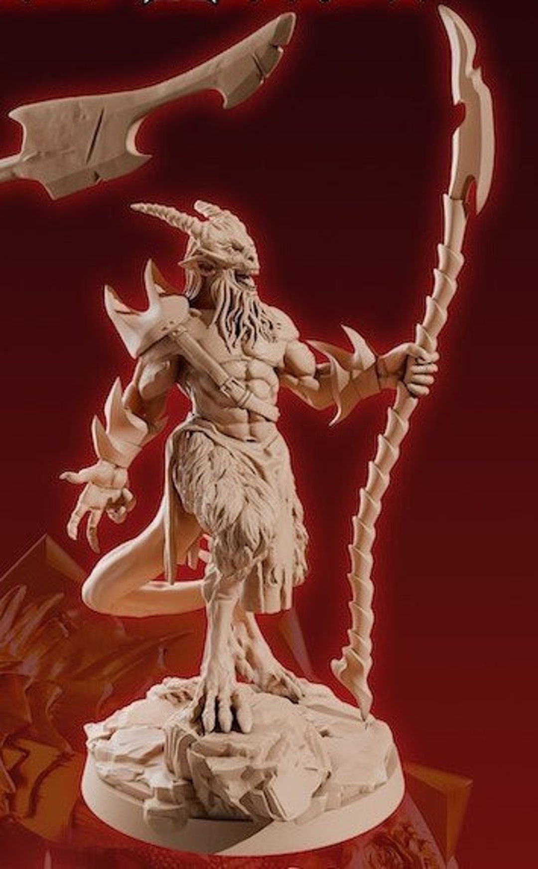 Bearded Devil RPG Dnd 32mm 3D Printed Miniatures - Etsy