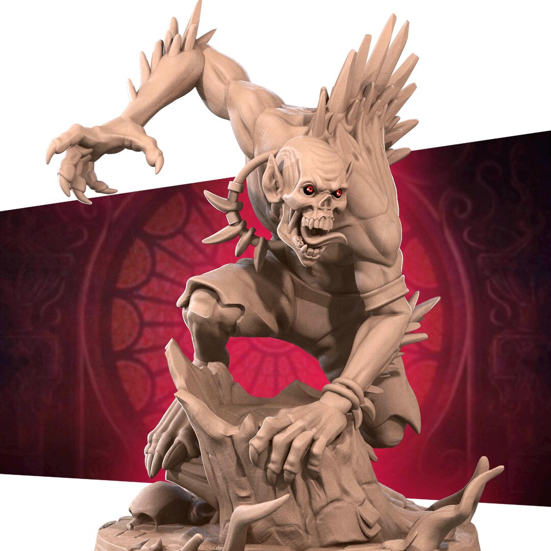 Vampire Ghoul Rpg Dnd 32mm 3d Printed Miniatures Etsy