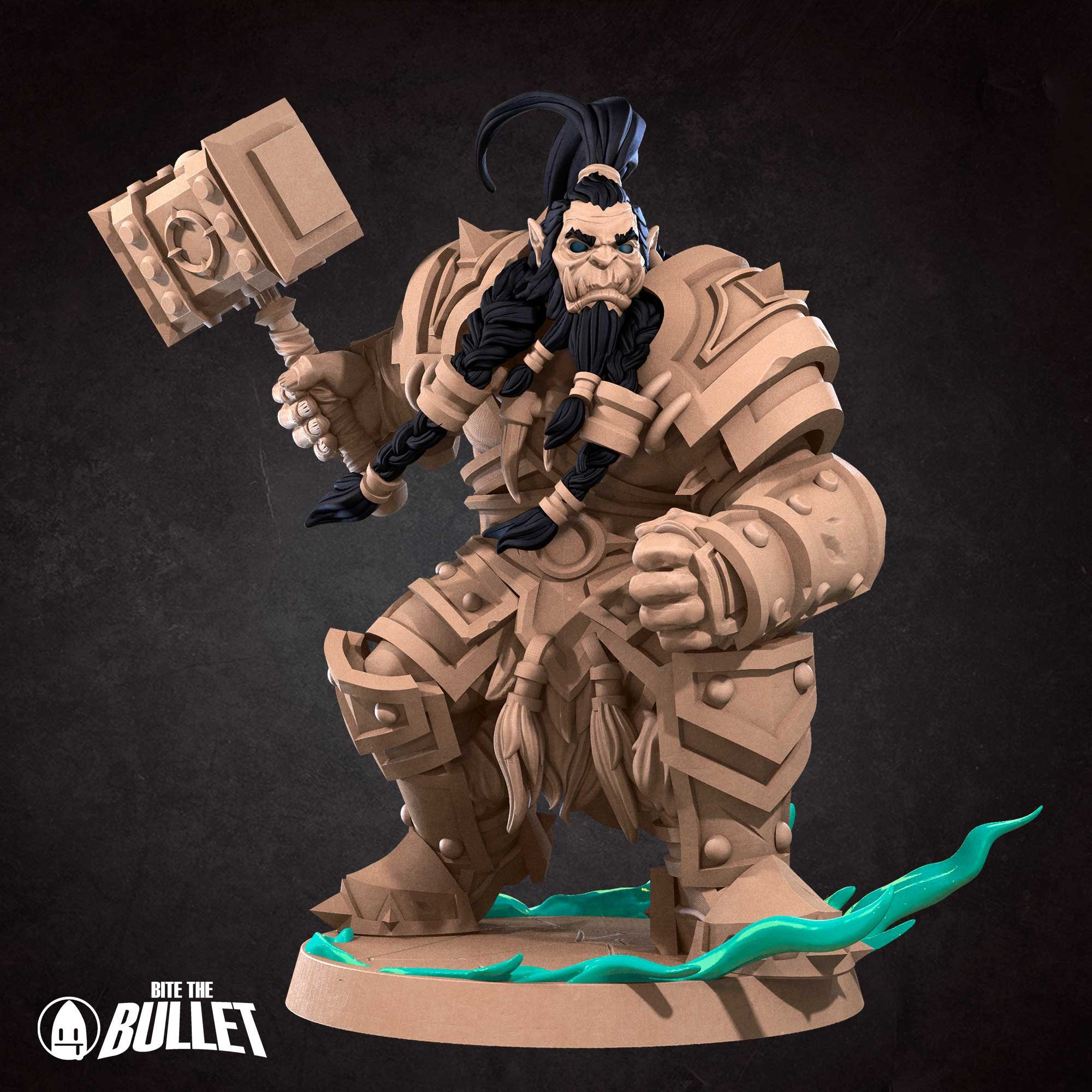 Orc Shaman RPG Dnd 32mm 3D Printed Miniatures - Etsy