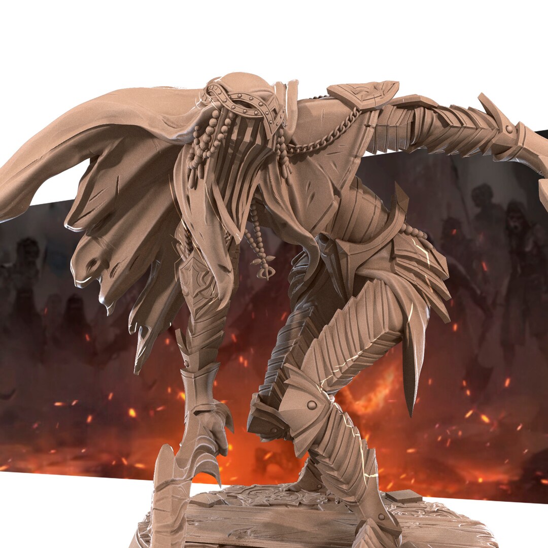 Emma, Exiled Cathedral Knight Boss RPG Dnd 32mm 3D Printed Miniatures ...