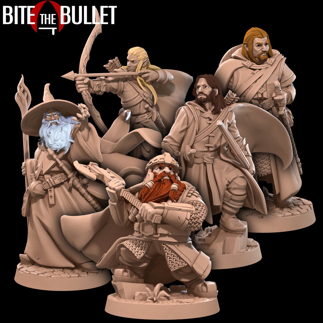 Explorer Heroes RPG Dnd 28mm 32mm 3D Printed Miniatures Bite the Bullet ...