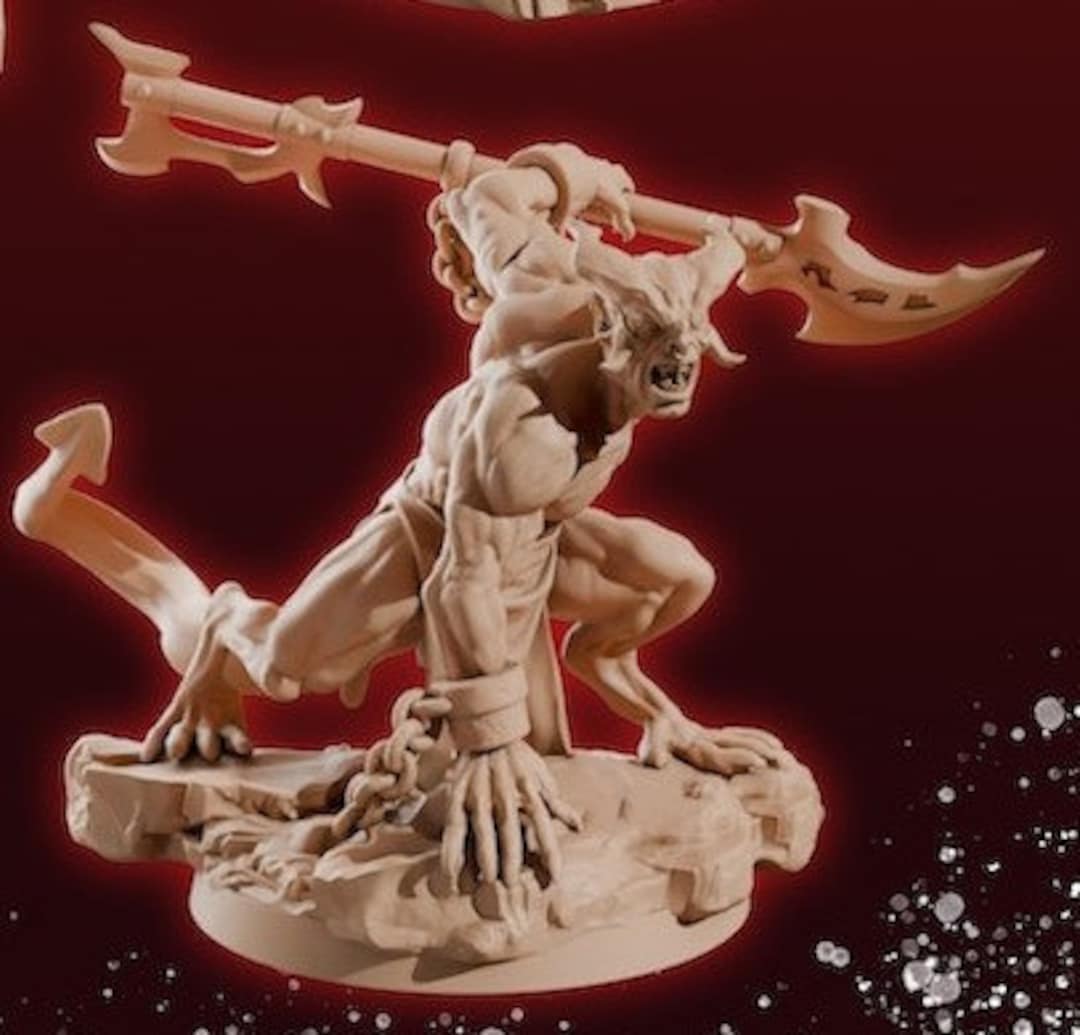 Horned Devil RPG Dnd 32mm 3D Printed Miniatures - Etsy
