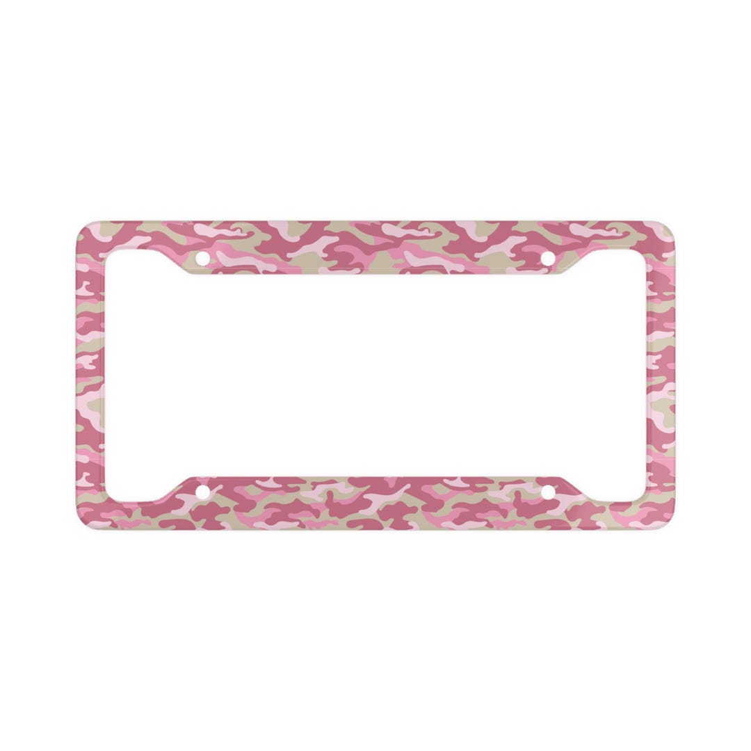 Pink Camo License Plate Frame - Etsy