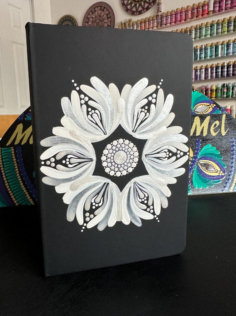 You PICK Hand Painted Mandala Journal 8x5.5 Lined Journal 80 Pages ...