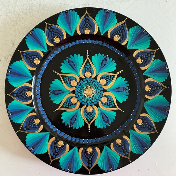 Mandala Plate - Etsy