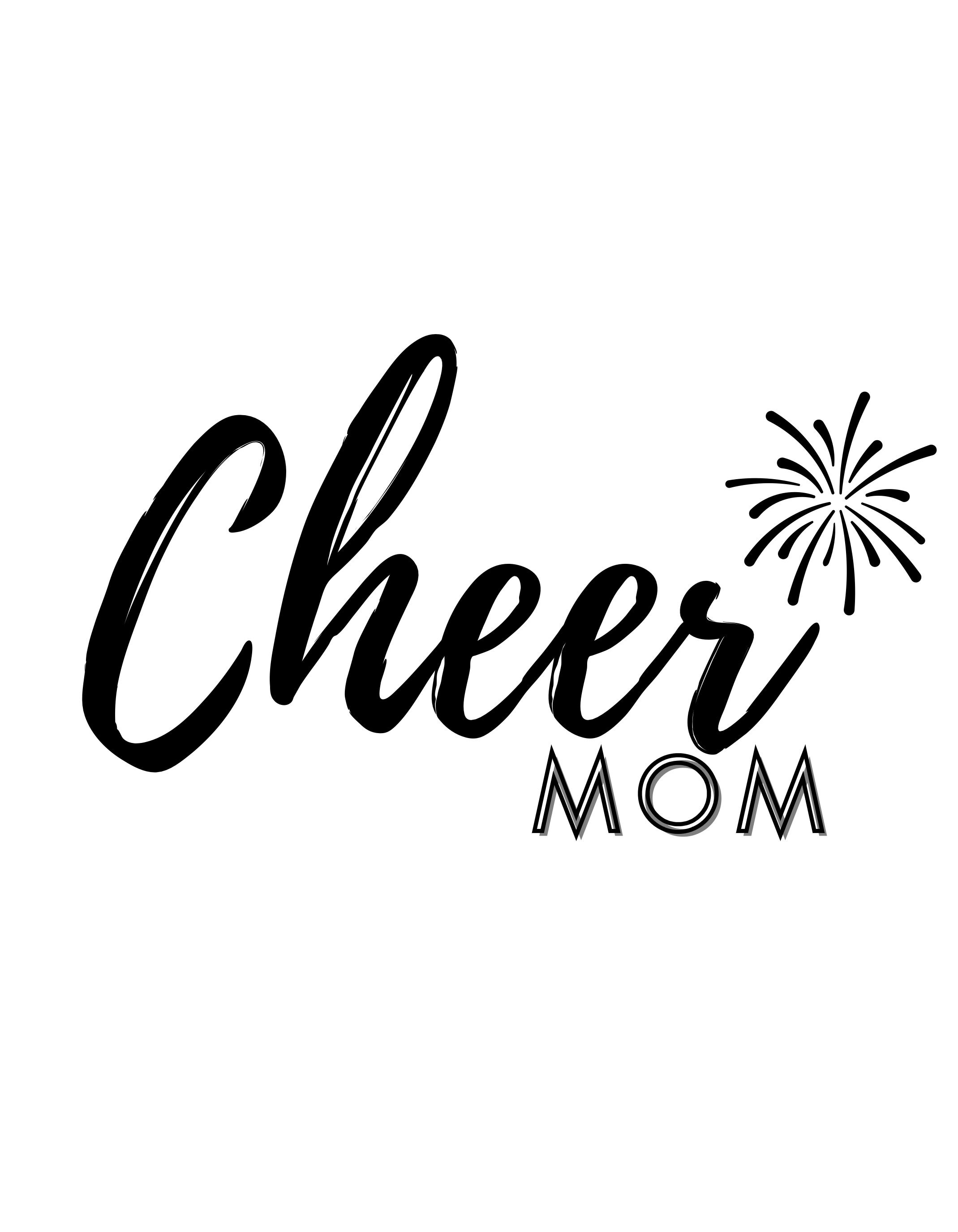 Cheer Mom SVG Bundle- 5 Unique Designs for Proud Cheer Moms-cricut ...