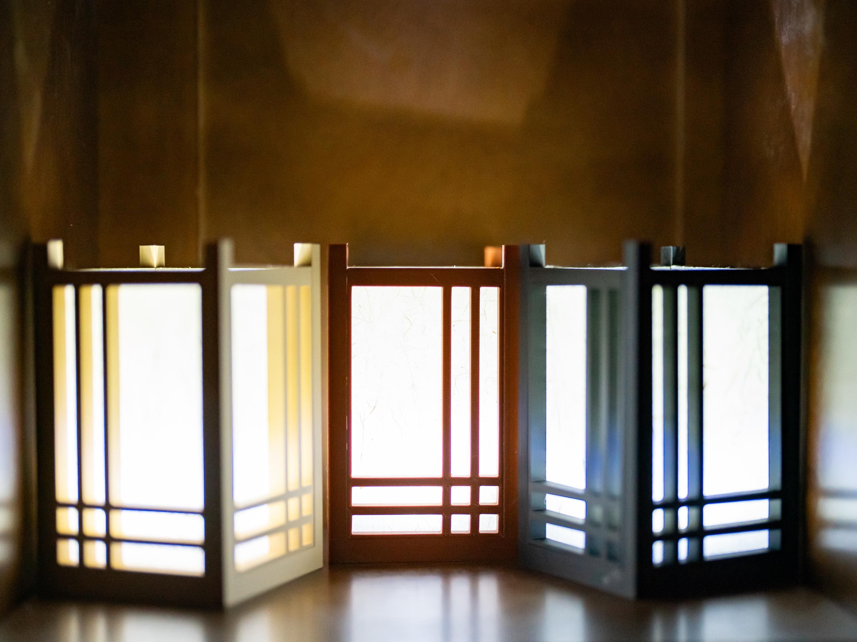 Washi Paper Lantern (style 2): Japanese Shoji Style LED Night Light - Etsy