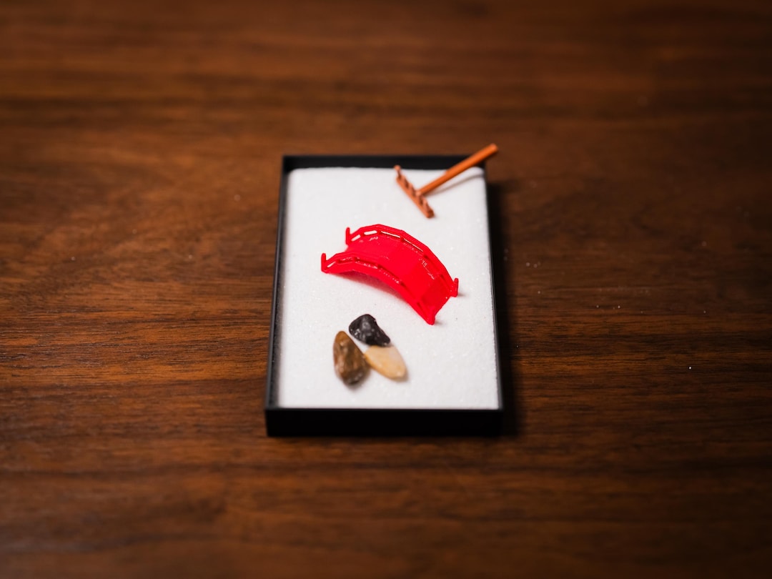 Rectangle Mini Zen Garden | Desktop Meditation | Japanese Decor ...