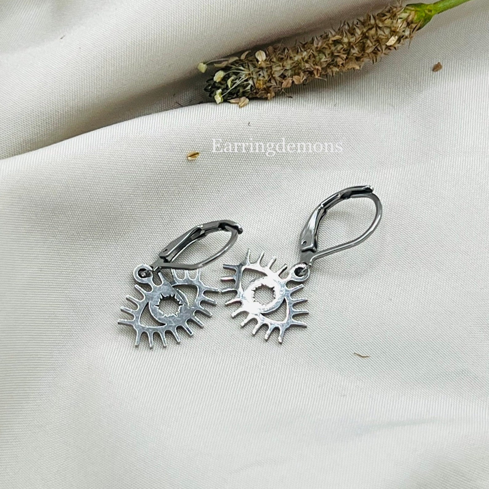 Dainty Evil Eye Drop Dangle Earrings Gold-silver Horus Eye - Etsy