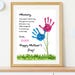 Mothers Day Handprint Poem Printable, Printable Gift, Handprint Craft ...