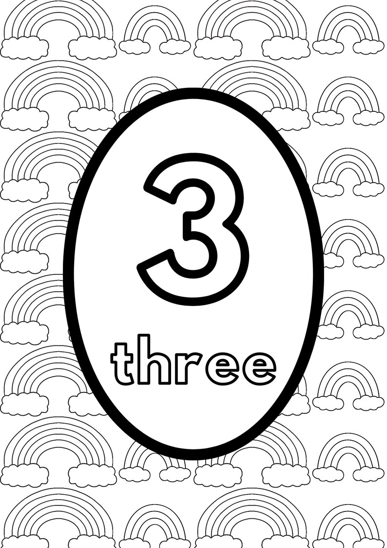 10 Numbers Coloring Pages | Numbers 1-10 Printable Worksheets for Kids ...