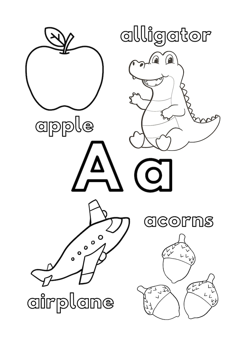 26 Alphabet Coloring Pages | ABC Coloring Page Printable Worksheets for ...