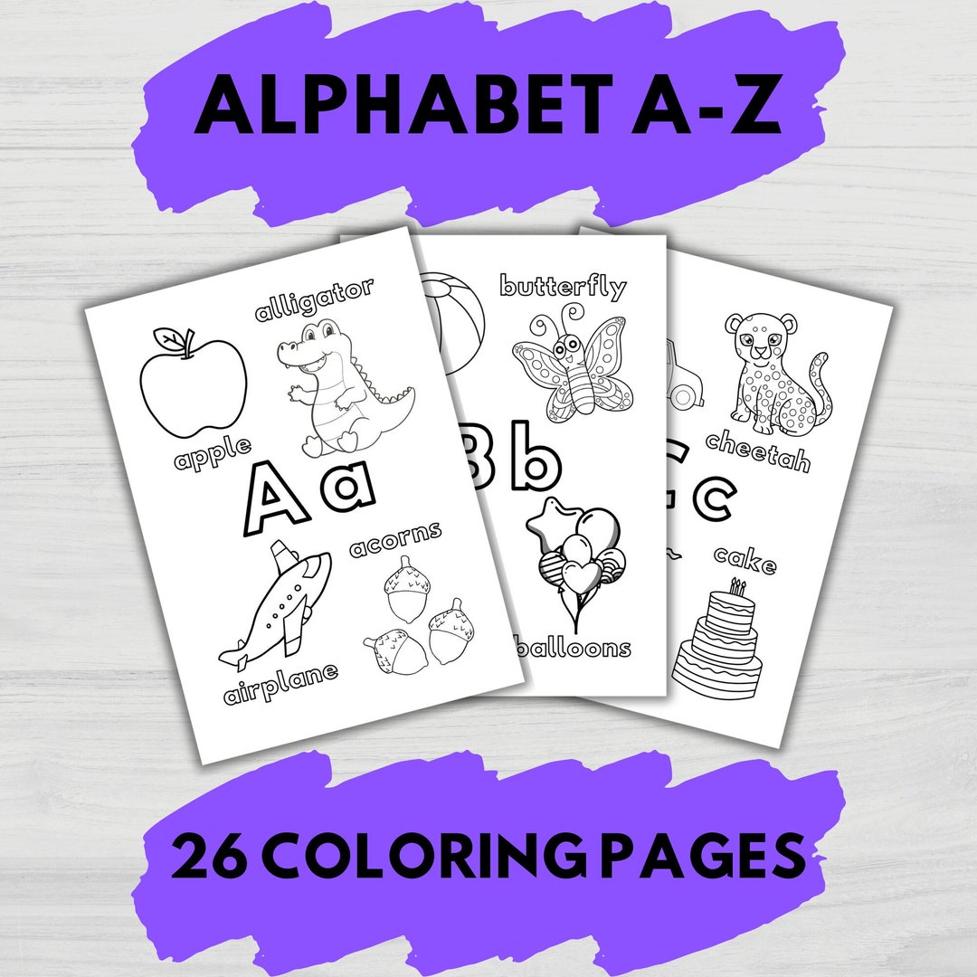 26 Alphabet Coloring Pages | ABC Coloring Page Printable Worksheets for ...