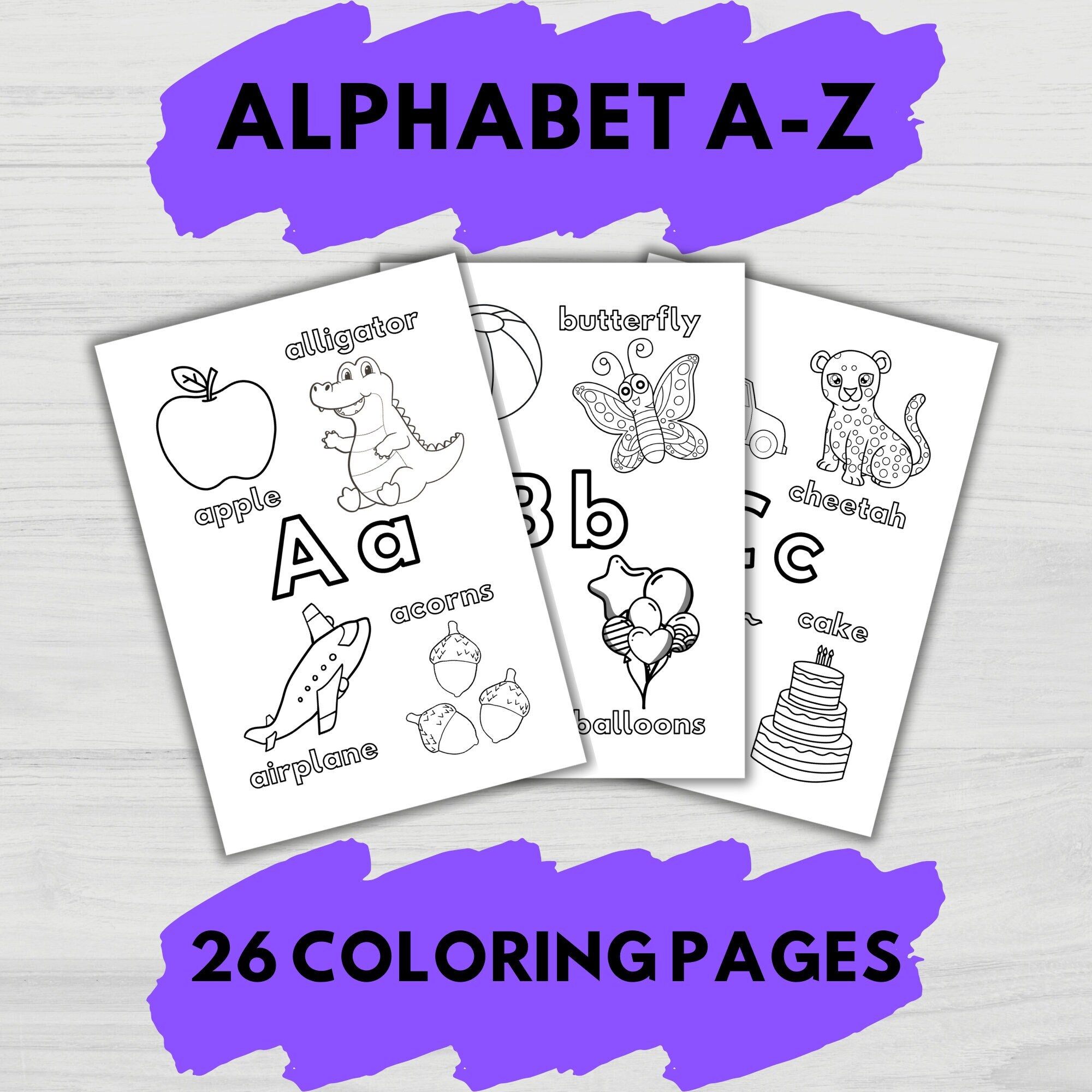 26 Alphabet Coloring Pages | ABC Coloring Page Printable Worksheets for ...