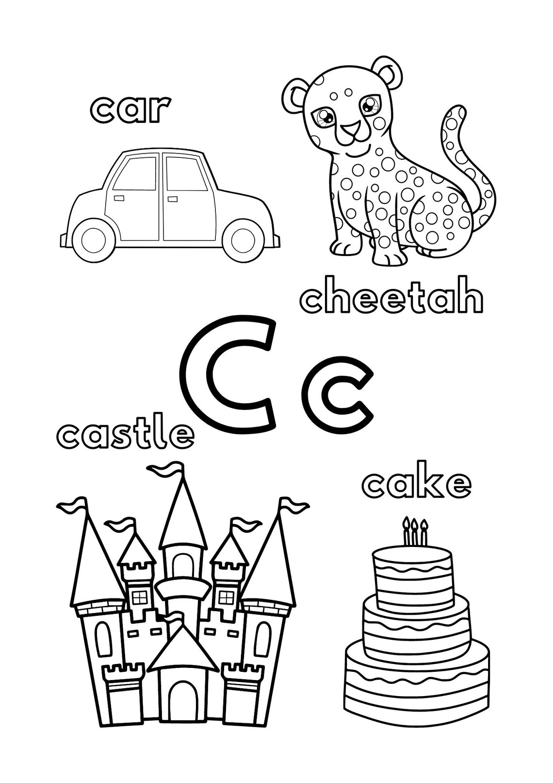 26 Alphabet Coloring Pages | ABC Coloring Page Printable Worksheets for ...