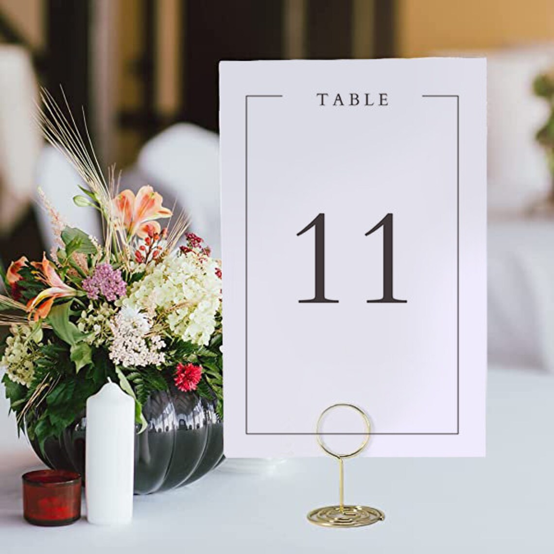 Clean Lines Wedding Table Sign Template, Table Numbers, Clean Lines ...