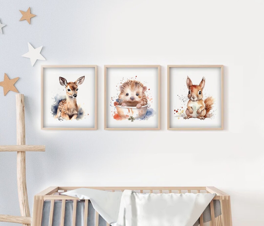Woodland Animals Printables for Baby Nursery Forest Friends - Etsy