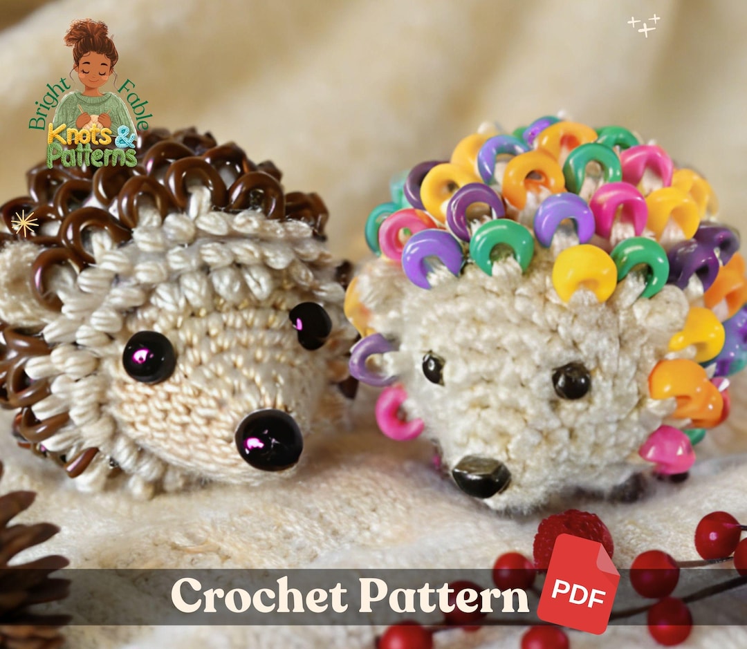 Beaded Fidget Hedgehog Crochet Pattern Cute Beaded Fidget Crochet Toy ...