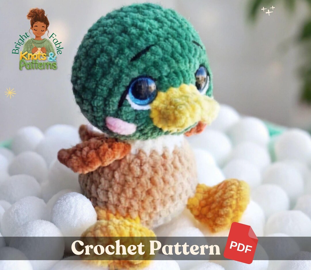 Cute Amigurumi Duck Crochet Pattern Cute Crochet Toy Amigurumi Little ...