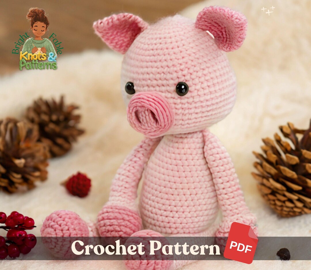 Amigurumi Pig Crochet Pattern Cute Crochet Toy Amigurumi Pig Crochet ...