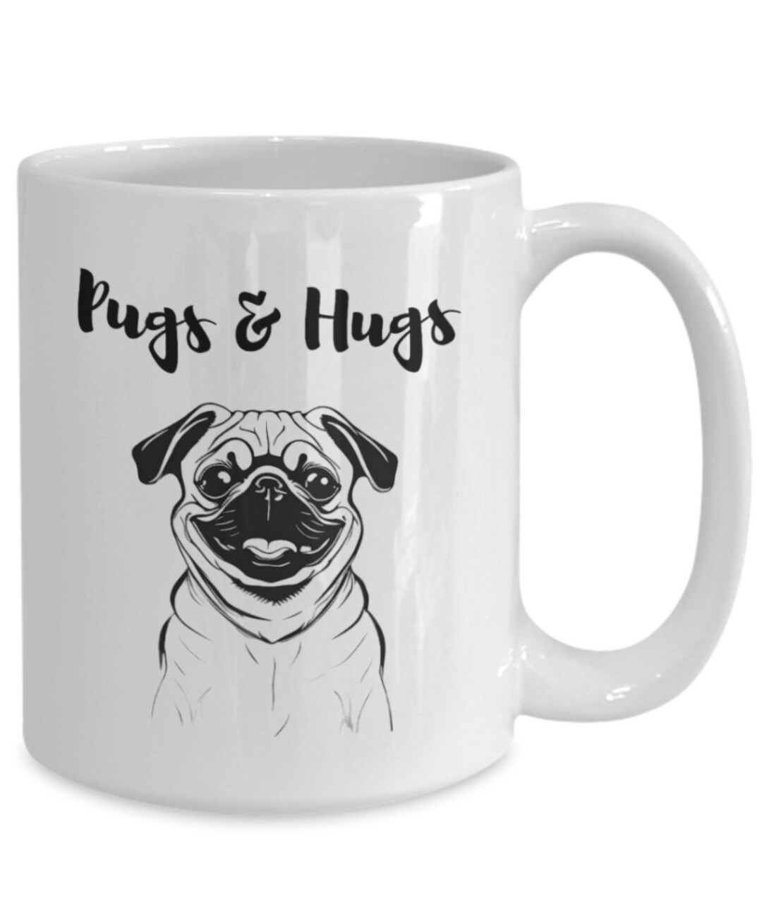 Pug Coffee Mug, Cute Pug Mug, Pug Mom Gift Ideas, Pug Mom Coffee Mug ...