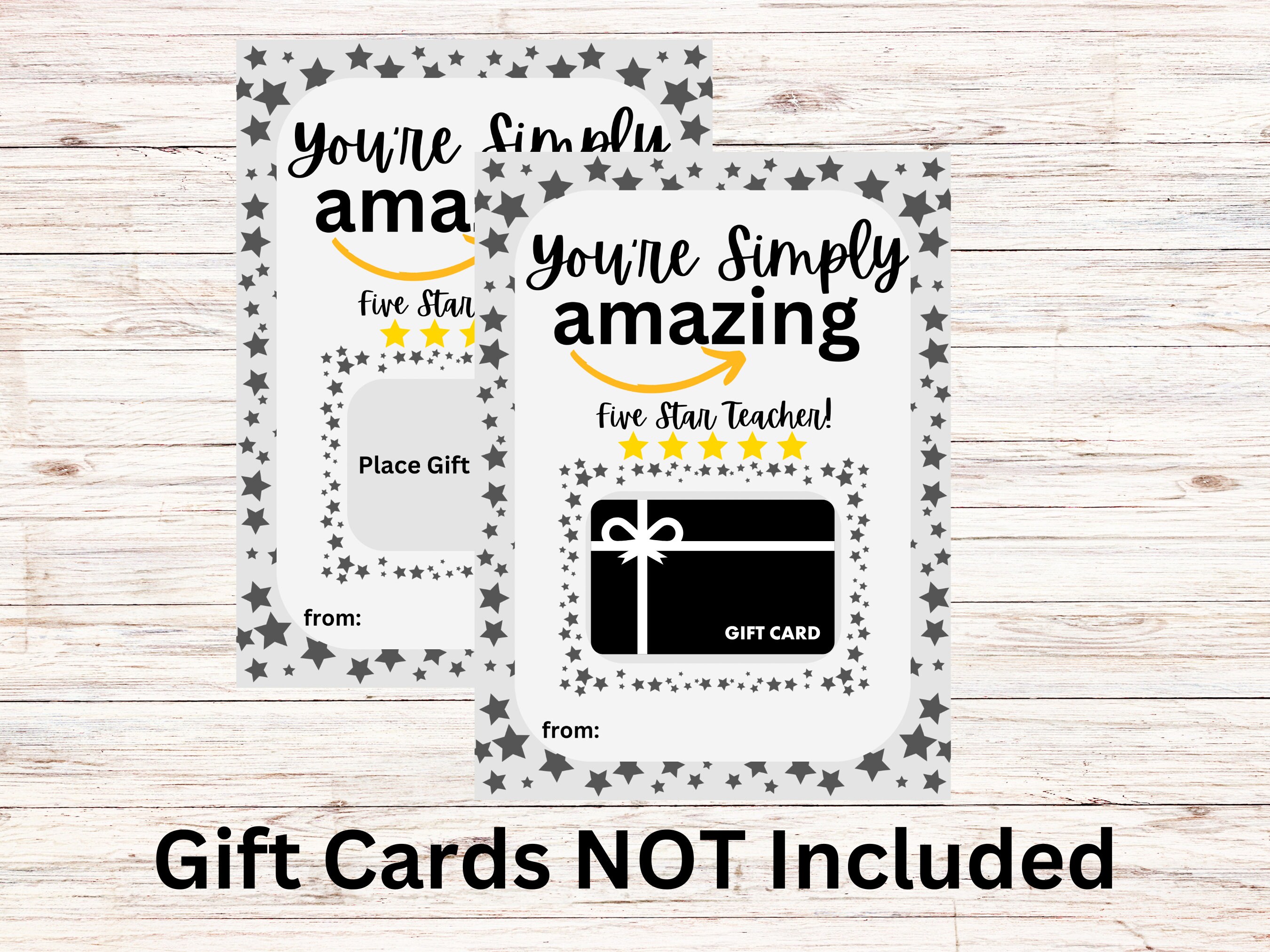 PRINTABLE Gift Card Holder, Teacher Appreciation, Amazon Gift Card ...