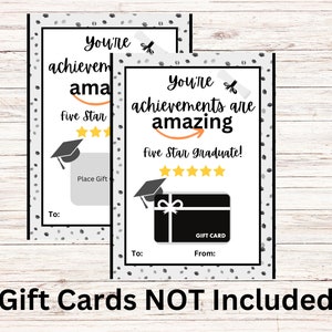 Printable Graduation Gift Card Holder (PDF) - Etsy