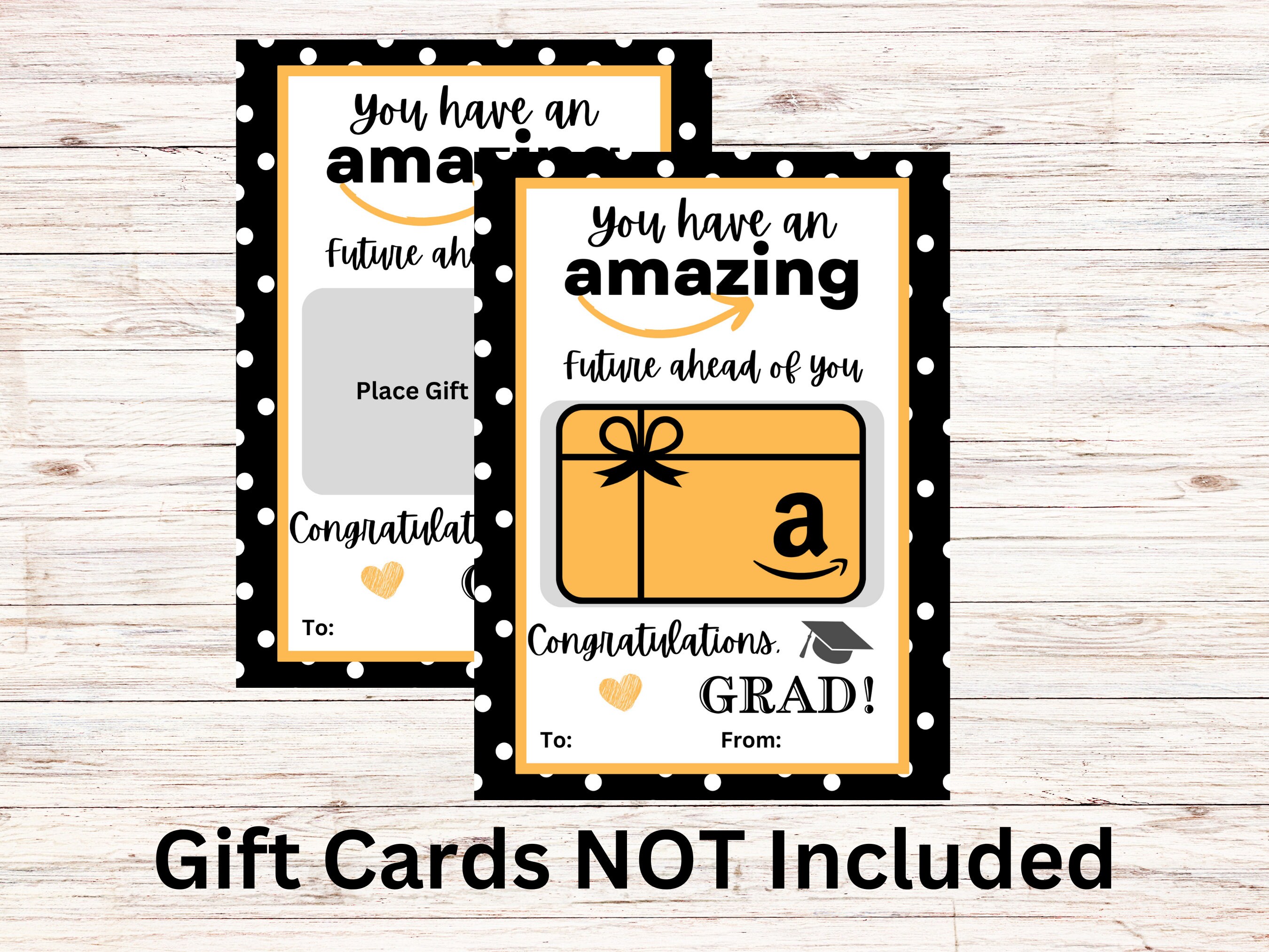 PRINTABLE Gift Card Holder, Grad Gift, Amazon Gift Card, Graduation ...