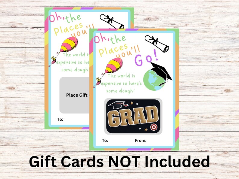 PRINTABLE Gift Card Holder, Grad Gift, Amazon Gift Card, Graduation ...