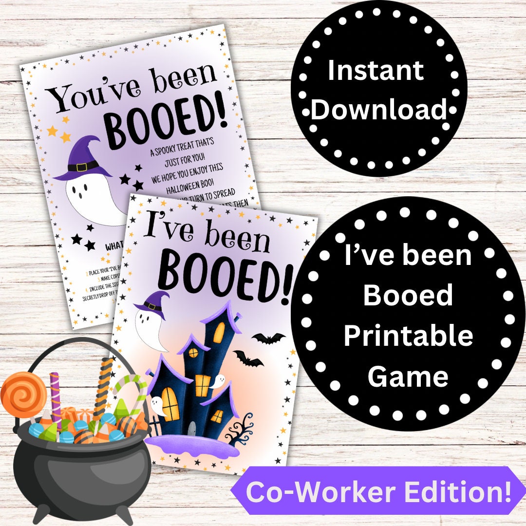 You've Been Boo'd Halloween Game, I've Been Booed Spiel, Du wurdest ...