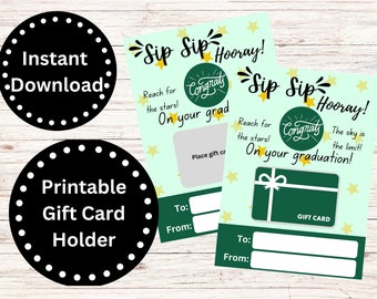 PRINTABLE Gift Card Holder, Grad Gift, Amazon Gift Card, Graduation ...