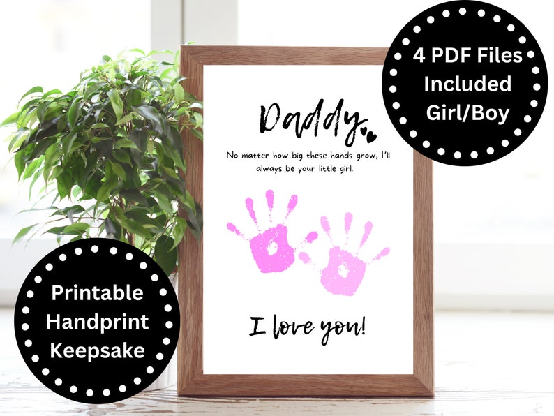 Printable Handprint Craft Handprint Art for Baby Toddler - Etsy