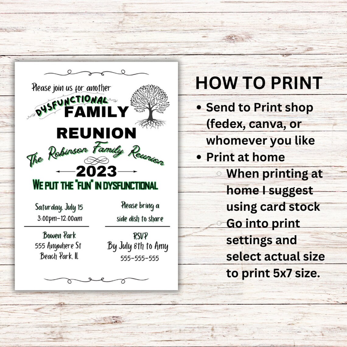 EDITABLE Family Reunion Invitation, Reunion Evite, Family Reunion ...