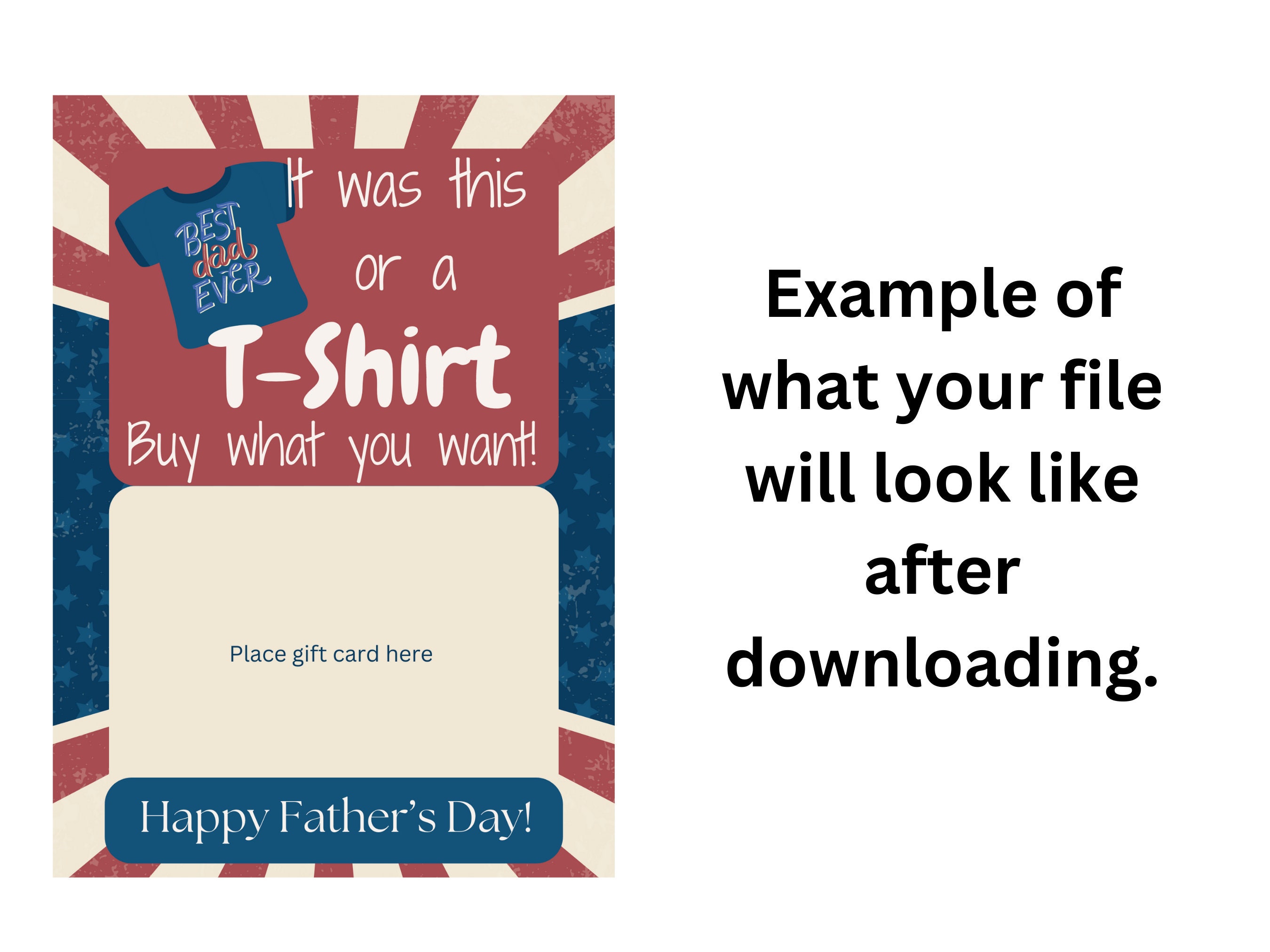 PRINTABLE Gift Card Holder, Father's Day, Amazon Gift Card, Dad Gift ...