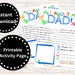 All About My Dad Activity Page Fathers Day Questionnaire, Printable ...
