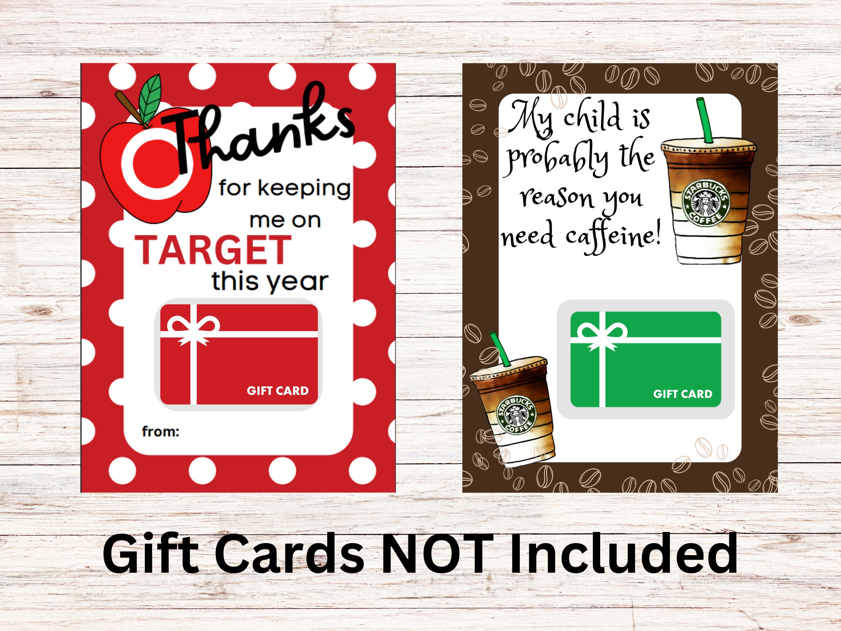 PRINTABLE Gift Card Holder, Teacher Appreciation, Target Gift Card ...